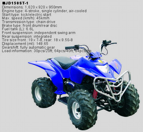 150cc ATV & Quad (JD150ST) - Chinamotorscooter.com