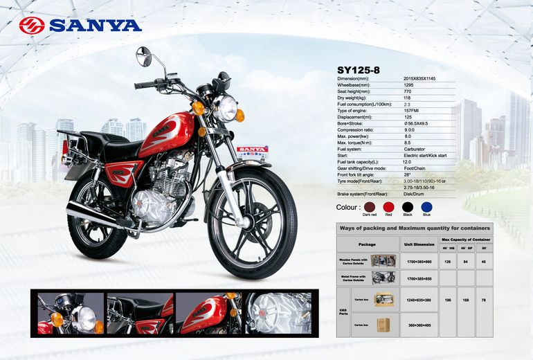 Sanya Sy125 Motorcycle Parts | Reviewmotors.co