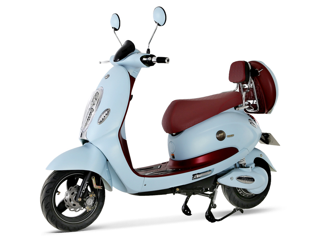 Retro Classic Electric Scooter with Portable Tool Box ...