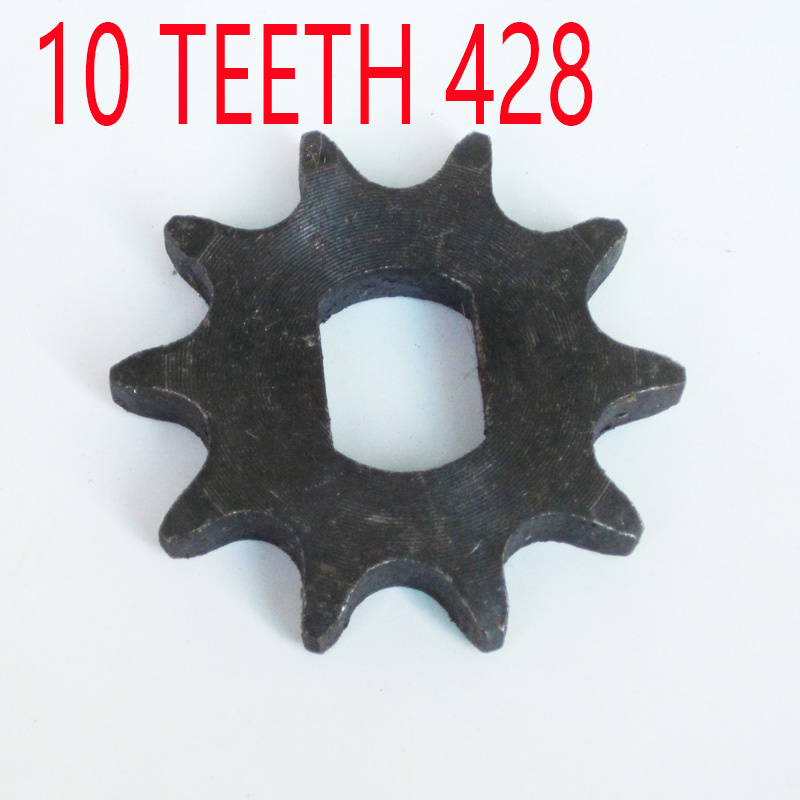 Electric Scooter 10 Tooth Sprocket 428 Chain Motor Engine Parts Motor ...