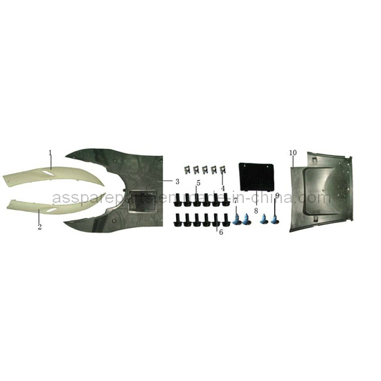 🛴Scooter Plastic Body Kit with Footboard (SC010) - Chinamotorscooter.com