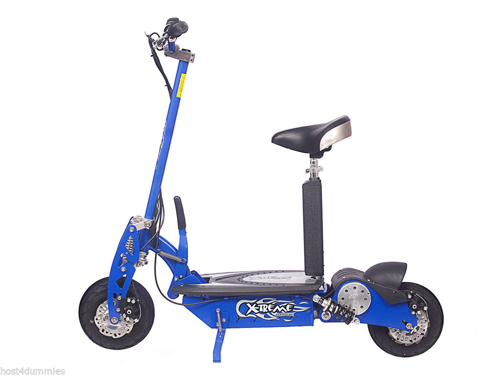 Electric Scooter Deluxe a Blaze Signature Series Blue Adult Trendy ...