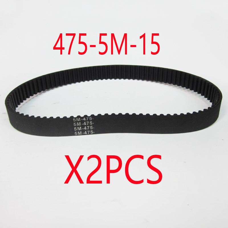 (2X) 475-5m-15 95teeth Electric Bike E-Bike Scooter Drive Belt ...