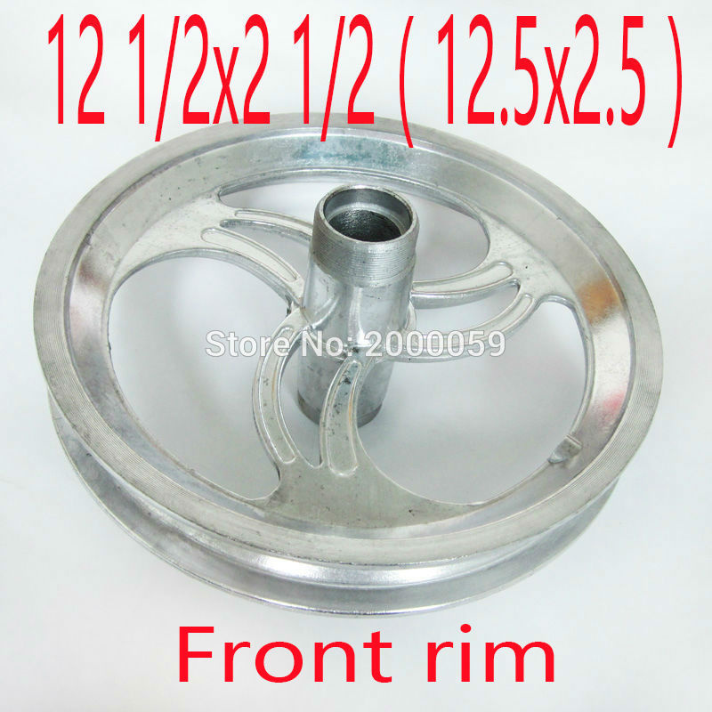 12 Inch 12 1/2X2 1/4 (12.5X2.25) Aluminum Rim Front Wheel 12 1/2X2 1/2 ...